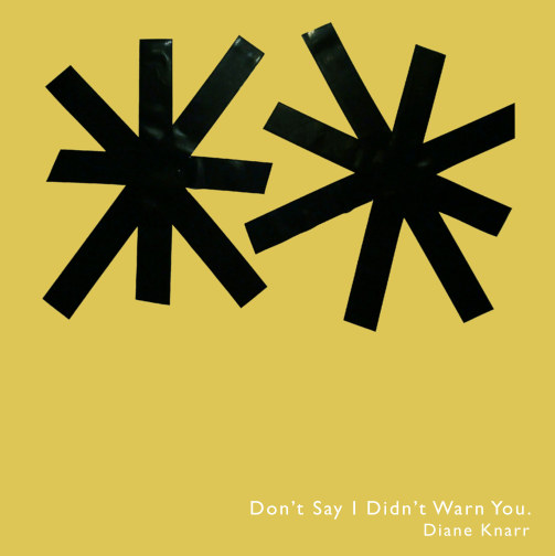 Don't Say I Didn't Warn You. by Diane Knarr | Blurb Books